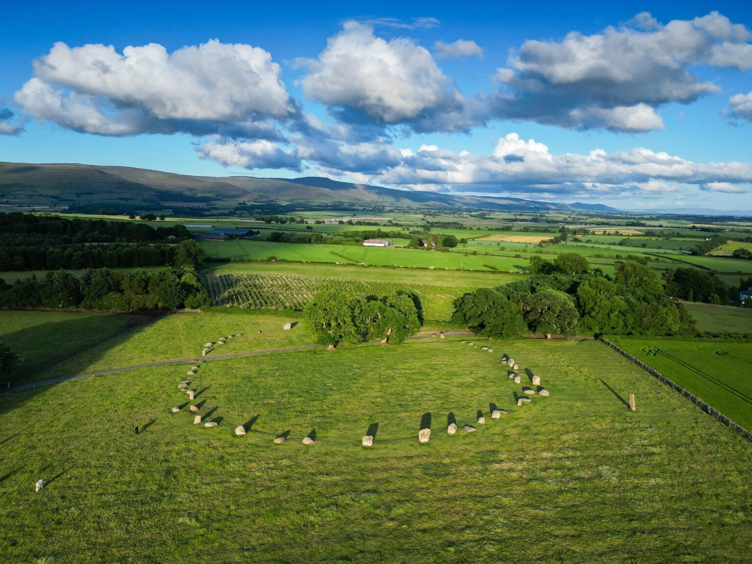 Long Meg and her Daughters standing stone and stone circle - Brigantes ...